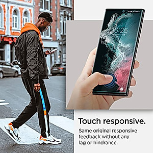 Spigen NeoFlex Screen Protector Designed for Galaxy S22 Ultra (2022) [2 Pack] - Case Friendly
