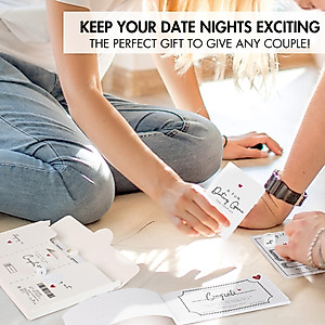 ZICOTO 40 Fun Date Night Ideas for Couples - The Perfect Scratch Off Card Deck Game for Unique Date Night Adventures - Great for Him/Your Boyfriend, Husband, Girlfriend or Wife