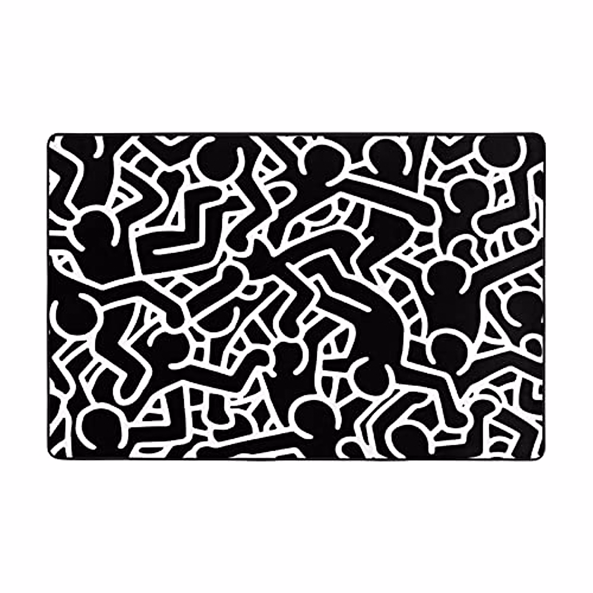 Keith The Art and Dancing Figures Rugs Figure Dancing Carpet Figure Graffiti Area Rug Popular Themed Rug Indoor Home Decoration Mats 2' x 3'