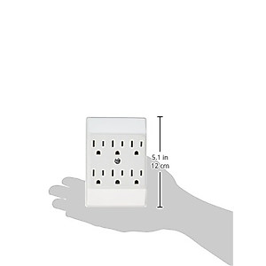 Eaton 1146W-SP 15-Amp 125-Volts Six Outlet Tap Duplex Receptacle, White