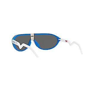 Oakley Men's OO9467A CMDN Low Bridge Fit Rectangular Sunglasses, Sapphire/Prizm Black, 33 mm