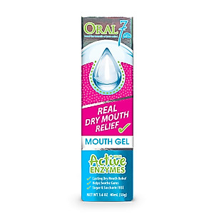 Oral7 - Dry Mouth Moisturizing Mouth Gel Containing Enzymes, Soothes and Protects Gums, Lasting Dry Mouth Relief, Promotes Gum Health and Fresh Breath, Oral Care and Dry Mouth Products 1.6 Ounces