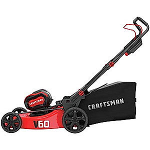 CRAFTSMAN V60* 3-in-1 Cordless Lawn Mower, 21-Inch (CMCMW260P1)