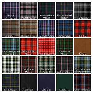Homespun Wool Blend Plaid Tartan Fabric by The Yard (Fraser Hunting Weathered)