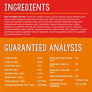 Stella & Chewy's – Stella’s Solutions Digestive Boost – Grass-Fed Beef Dinner Morsels – Freeze-Dried Raw, Protein Rich, Grain Free Dog Food – 13 oz Bag