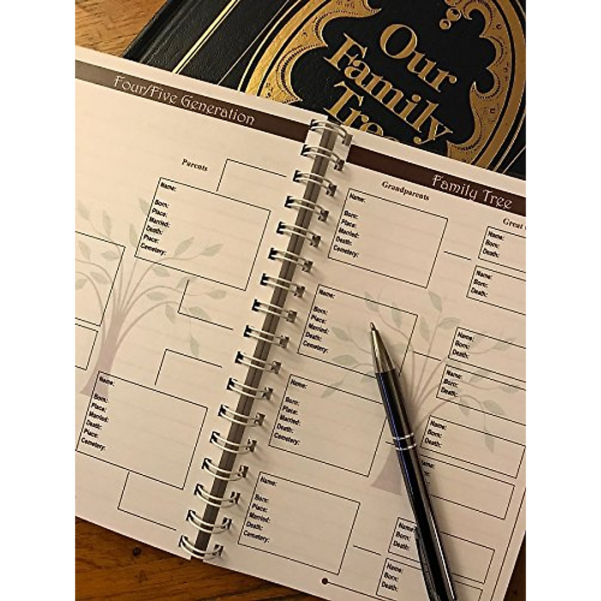 Large Print Address Book with A-Z Tabs Birthday Anniversary Calendar Family Record Keeper Personalized Gifts