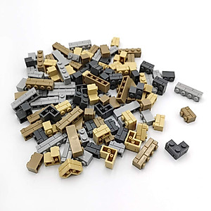 ZHX DIY Block Wall Brick Block City Building Brick Parts and Pieces Compatible with Major Brands Blocks Kid Creative Toys Gifts 120 PCS Multi Color