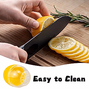 lygchii Lemon Storage, Containers Reusable Lemon Holder Organizer, Saver Fresh Keeper Fruit Storage Holder for Fridge