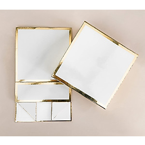 Bridesmaid Proposal Box with Gold Edge | Set of 3 Empty Boxes | DIY Will You Be My Bridesmaid Gift Box Large White and Gold