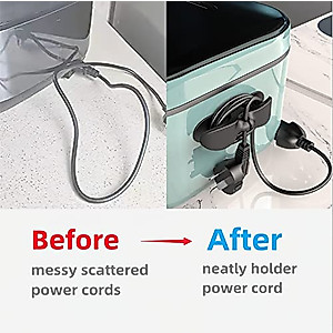 Sngihurg Cord Organizer for Kitchen Appliances,3pack Upgraded Kitchen Cord Organizer,Appliance Cord Organizer Stick On Appliances Blender,Coffee Maker,Pressure Cooker,Toaster-Black