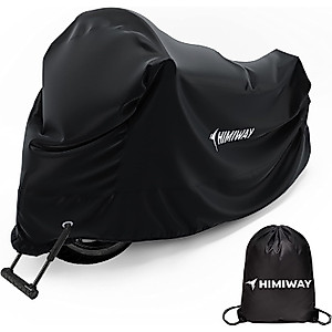 Himiway UPGRADE Bike Cover for 1 Fat Tire Bike or 2 Bikes THICKENED Bicycle Cover 600D Heavy Duty Ripstop Material Bike Rain Cover IP65 Waterproof Outdoor Storage Anti Dust Rain Snow UV for All Bikes