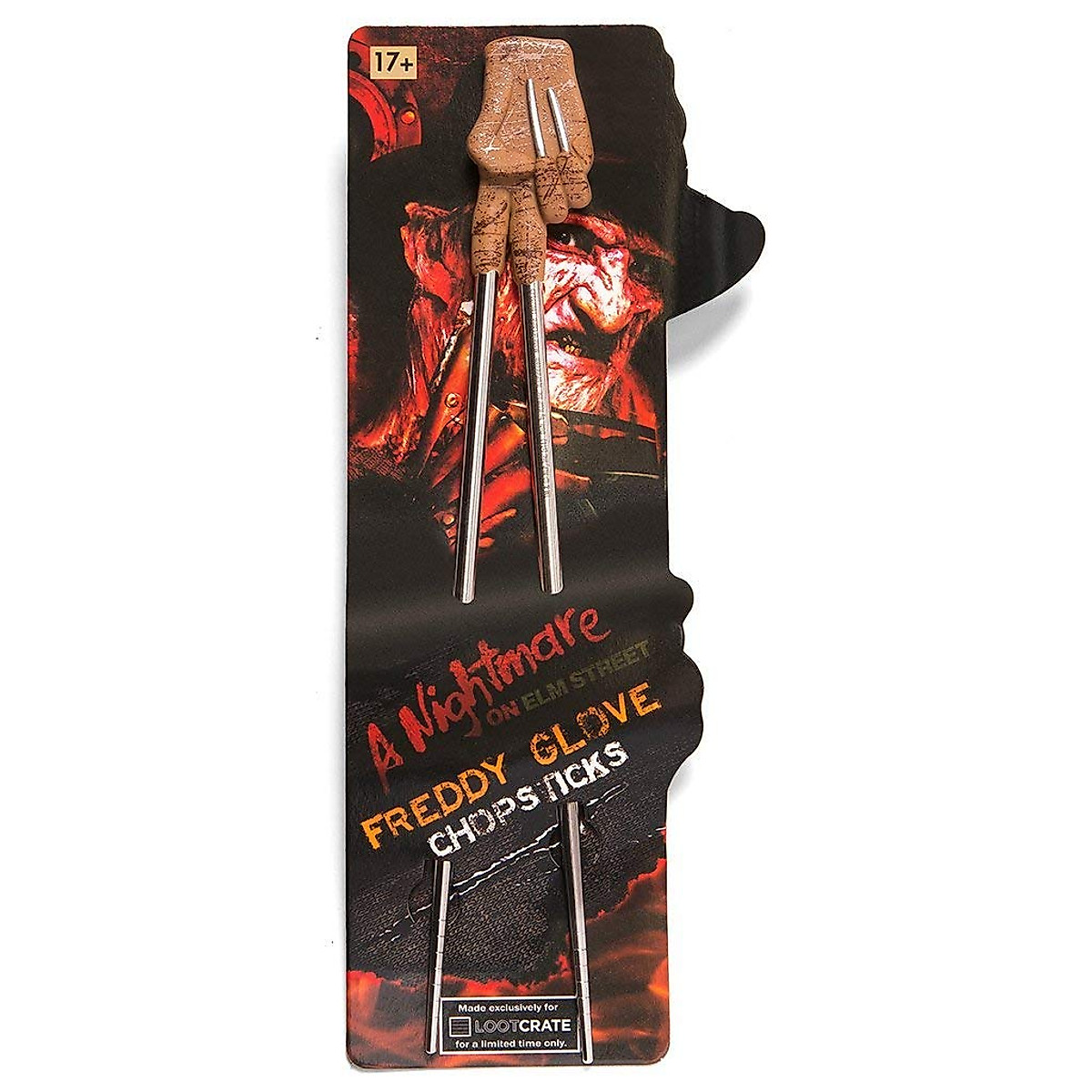 Loot Crate October 2016 "Horror" Exclusive Nightmare on Elm Street Freddy Krueger Glove Chopsticks