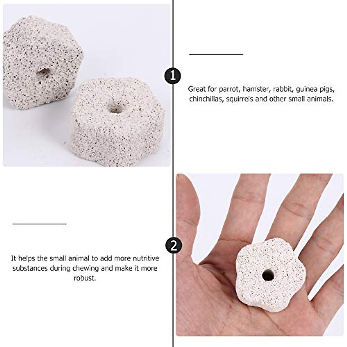 balacoo 12Pcs Small Animal Chew Toys Lava Bites Toy Pet Teeth Toy Molar Toy Biting Toy Pet Supplies for Guinea Hamster Rabbit Rat