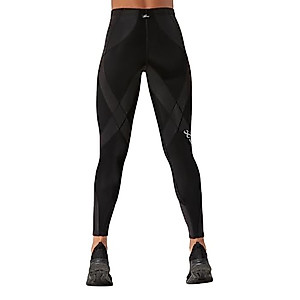 CW-X Women's Endurance Generator Joint and Muscle Support Compression Tight, High Performance Leggings for Running and Weight Lifting, Jet Black, X-Small