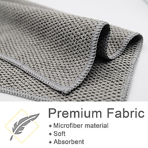 Cnyobvi 6Pack Barista Towels, Barista Microfiber Cloths, Coffee Cleaning Accessories for Espresso Machine, Steam Wand, Countertop,12”x12”