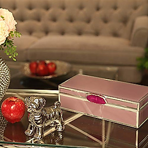 Sagebrook Home Ceramic Pug Dog Figurine, Accent Piece Sculpture Home Decor Collectible, Craft Ornament Art Statue Decoration for Interior Design, 4.5" x 3" x 5", Silver