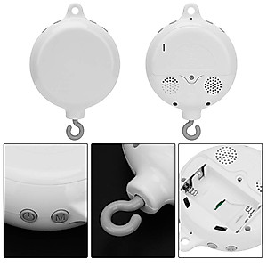 Mobile Bed Bell with 12pcs Sweet Melodies Baby Crib Bed Hanging Musical Bell for Infant Sleeping Electric Music Box