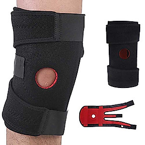 Knee Support Brace, Minor Knee Injury Protect Size Adjustable Unisex Moisture-wicking Knee Brace for Recovering for Knee Strain