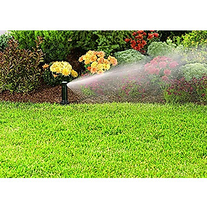 Orbit 55461 Voyager 4-Inch Adjustable Pop-Up Gear Drive Sprinkler Head, Black, 2 Pack