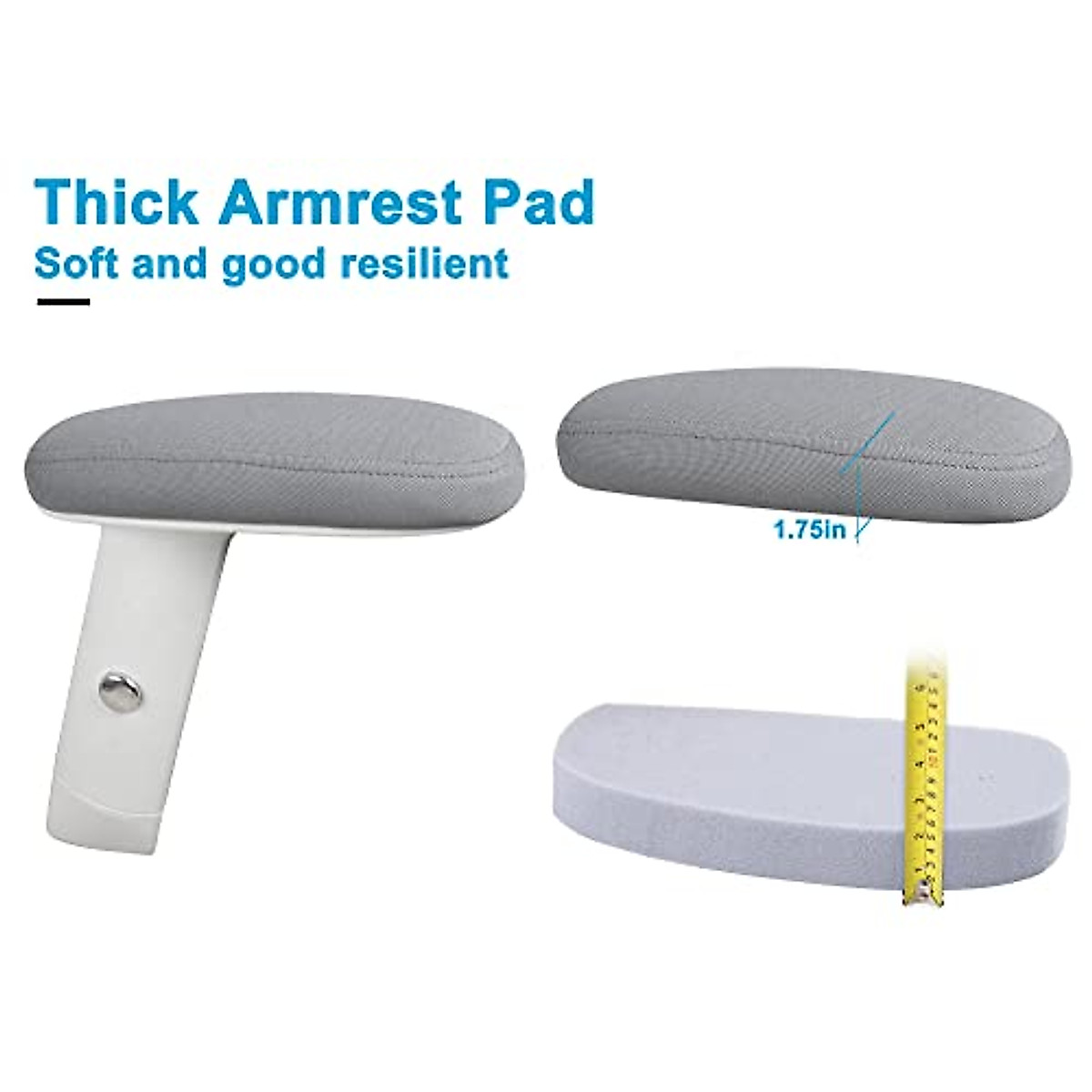 BOLISS Mid-Back Mesh Ergonomic Drafting Chair Tall Office Chair Task Chair with Adjustable Foot Ring and Height Adjustable Armrest (Grey)