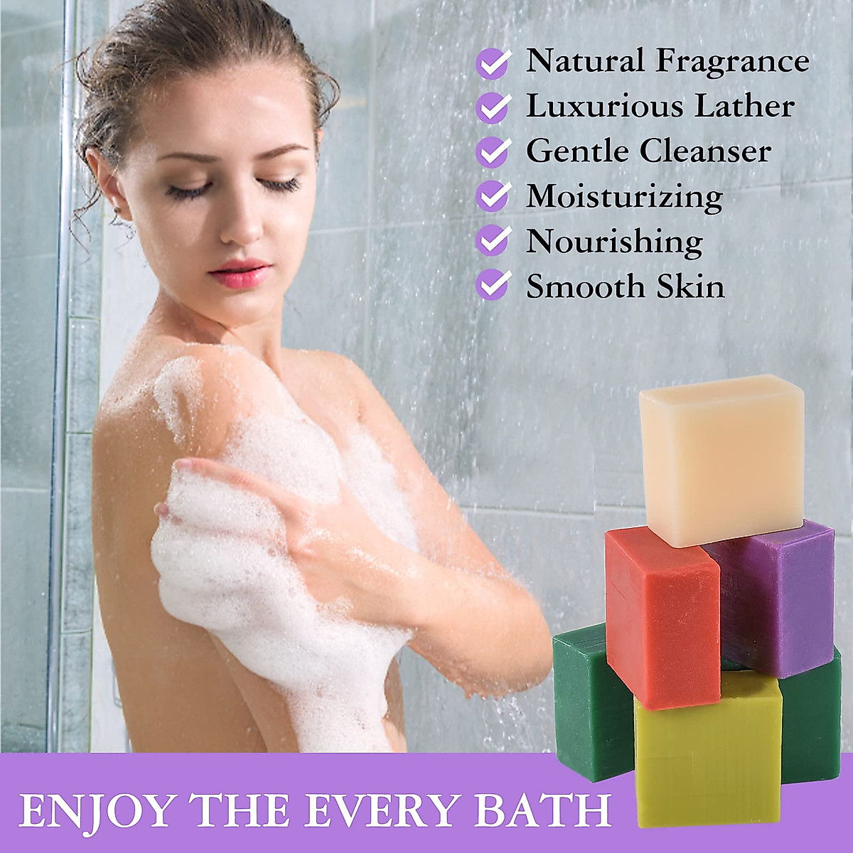 DBEAUTYM 12 Pack Bar Soap Gifts,Easter Basket Stuffers for Teen Girls,Mothers Day Gifts for Mom,Bridesmaid Gifts,Teacher Appreciation Gifts Nurse Gifts Bath Soaps Hands Wash Bar Travel Size Soap Bar