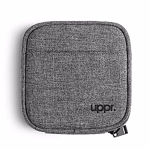 UPPERCASE Small Portable Electronics Accessories Pouch For MacBook Chargers, Tech Gears, Cables - New Black Label