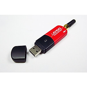 Sena USB Bluetooth Adapter 300m Working Dist, UD100-G03 (300m Working Dist. Exchangeable Antenna, Bluesoleil Driver (Works with Microsoft Bluetooth Driver)), red, Black