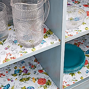 The Pioneer Woman Blooming Bouquet Non-Adhesive Shelf Liner, 12" x10'