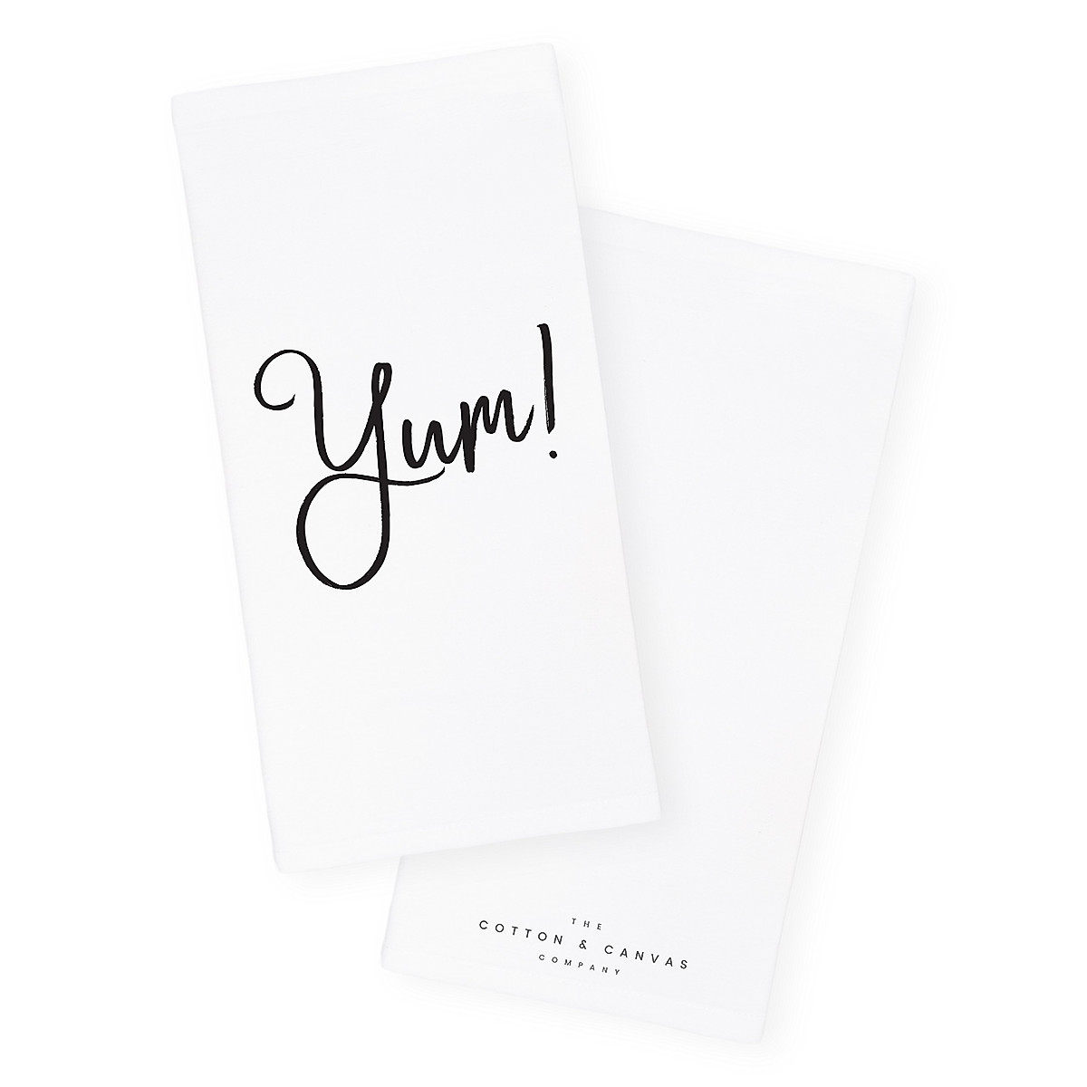 The Cotton & Canvas Co. Yum Soft and Absorbent Kitchen Tea Towel, Flour Sack Towel and Dish Cloth