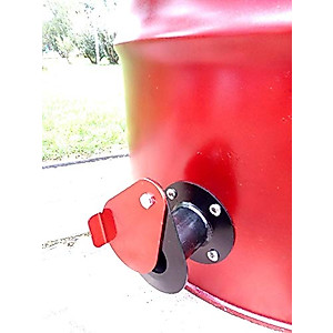 LavaLock BBQ Smoker Supply Uds Ugly Drum Parts Intake Teardrop Vent Damper 1-1/2 Flange for 55 Gallon Drum