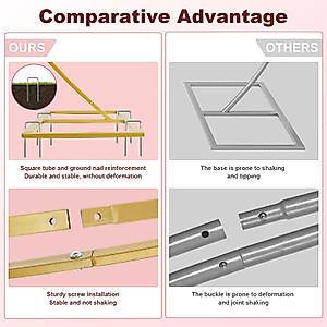 Fikowo Metal Balloon Arch, Round Arch Backdrop Stand 8 FT(2.5M) Large Golden Circle Arch Frame with Base for Birthday, Wedding, Party, and Baby Shower Photo Background Decorations (Gold)