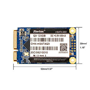 Zheino 120GB mSATA SSD Q3 Internal Solid State Drive for Mini Pc Notebooks Tablets Pc