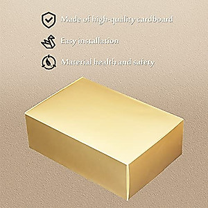 NEWSNOW 10 Pack Gift Boxes, 9 x 6 x 3 inches，For Bridesmaid Proposal Boxes, Premium Gift Boxes, Wedding Present, Holiday, Birthday Party Favor and Christmas (Gold)