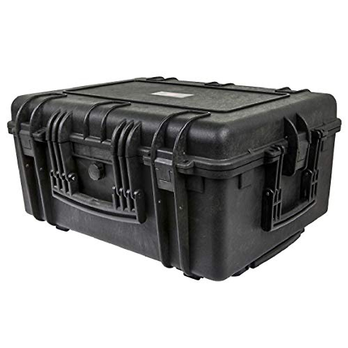 Monoprice Weatherproof / Shockproof Hard Case with Wheels - Black IP67 level dust and water protection up to 1 meter depth with Customizable Foam, 25" x 19" x 11"