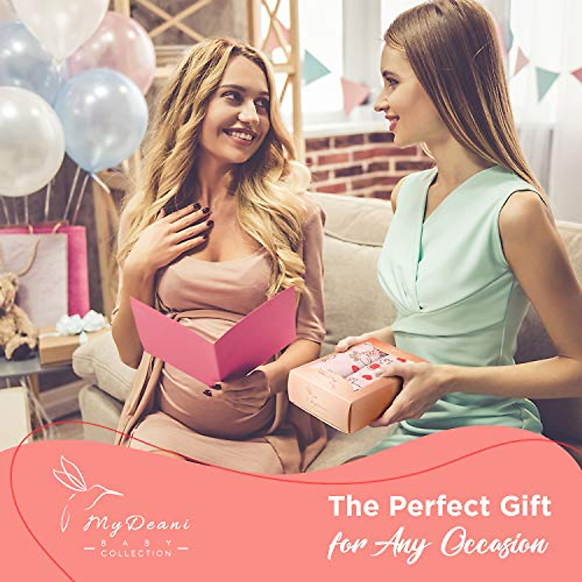 Stretchy Fitted Crib Sheets for Baby Girls, Ultra Soft Jersey Knit Cotton, Fits Standard Crib and Toddler Mattress, Size 28in x 52in, 2 Pack Set, Coral Elephants & Coral Animals Nursery Sheet