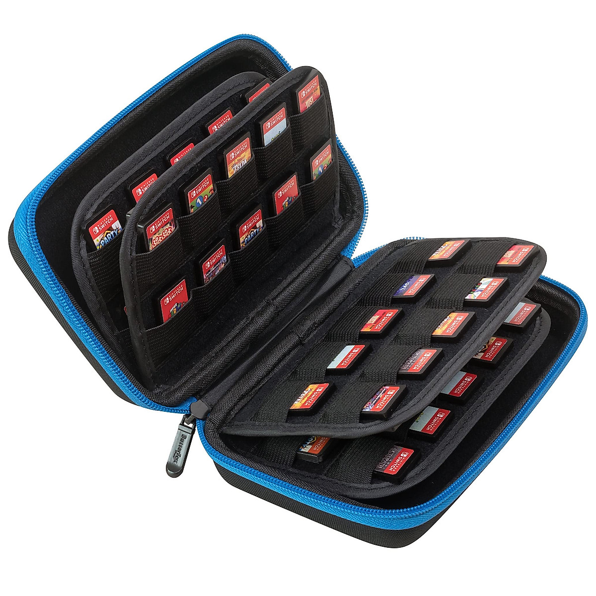 ButterFox 45 Switch Game Case for Nintendo Switch, Switch Game Card Storage Holder or PS Vita Or SD Memory Card Case (45 Game + 12 MicroSD)