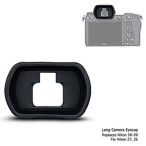 Soft Silicon Camera EVF Viewfinder Eyecup Eyepiece Eyeshade for Nikon Z5 Z6 Z7 Z6II Z7II Replaces Nikon DK-29 Eye Cup Protector (Does Not Fit Z9!)