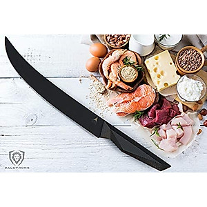 Dalstrong Butcher Knife - 10 inch - Shadow Black Series - Black Titanium Nitride Coated - High Carbon 7CR17MOV-X Vacuum Treated Steel - Breaking Kitchen Knife - Sheath - Slicing Knife - NSF Certified