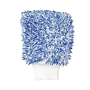 AuoCare Car Wash Mitt, 3 Pack Premium Cyclone Microfiber Washing Gloves, 3 Colors