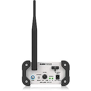 Klark Teknik AIR LINK DW 20T 2.4 GHz Wireless Stereo Transmitter for High-Performance Stereo Audio Broadcasting