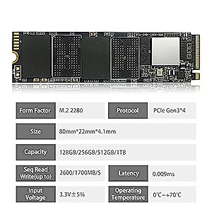 M2 2280 3 * 4 PCIE/NVME SMI 2263XT Original/Goodie 3D TLC 128GB/256GB/512GB/1TB (1TB M2 2280 PCIE/NVME)