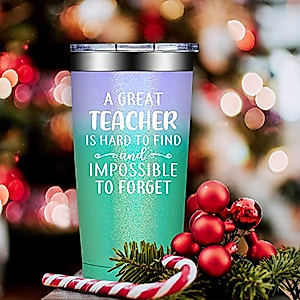 DOEARTE Teacher Appreciation Gifts - Teacher Gifts for Women - Perfect Christmas, Thank You, Birthday, Week Gifts for Teachers - Best Teacher Gifts from Student - 20oz Teacher Tumbler