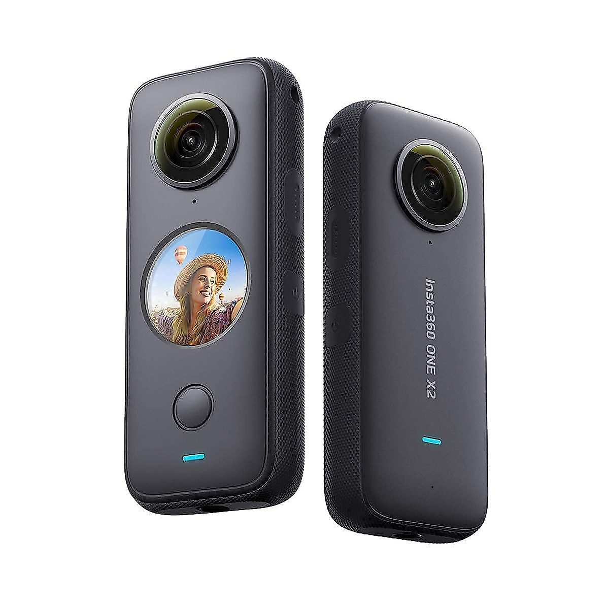 Insta360 ONE X2 360 Degree Waterproof Action Camera, 5.7K 360, Stabilization, Touch Screen, AI Editing, Live Streaming, Webcam, Voice Control + Tripod Selfie Stick