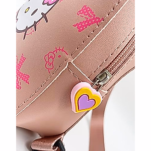 Fa-Doara Kitty Mini Backpack Purse for Women and Teens, Cute Backpack Purse with Plush Keychain, Small Backpack Wallet Pouch Purse Shoulder Bag