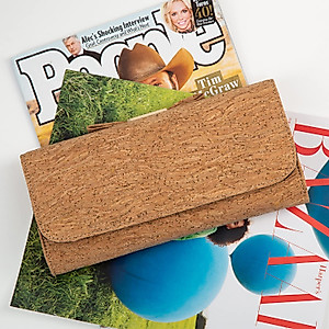 JNB Women's Cork Clutch With Bow, Solid33