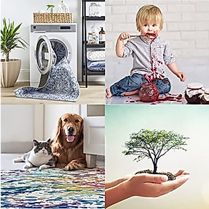 ReaLife Machine Washable Rug - Stain Resistant, Non-Shed - Eco-Friendly, Non-Slip, Family & Pet Friendly - Made from Premium Recycled Fibers - Vintage Distressed Traditional - Beige Ivory, 2'6" x 8'