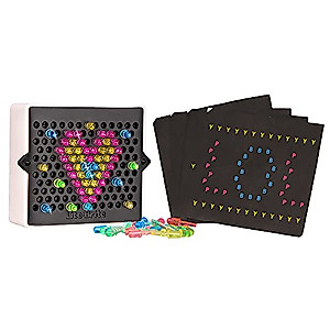 Lite-Brite Mini, Light Up Drawing Board, Mini LED Drawing Board with Colors, Travel-Sized Toys for Creative Play, Glow Art Neon Effect Drawing Board, Light Toys for Kids Aged 4 +