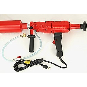 CORE DRILL PACKAGE DEAL 4Z1 2-SPEED CONCRETE CORING DRILL by BLUEROCK TOOLS COMES WITH 1", 2", 3", & 4" BITS