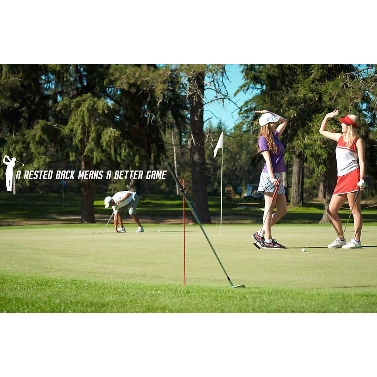 Stepkick Caddy by Bronwcyk - The World's Premier Golf Club Stand. Watch Video. (Black)