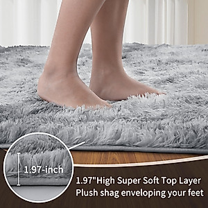 Sour Lemon 5x7 Area Rugs, Large Area Rug 5 x7, Washable Area Rugs, Bedroom Area Rug Shag Shaggy Carpet Soft Plush Furry Bedside Fluffy Rug for Living Room Kids Girls Boys Home Decor Anti Slip